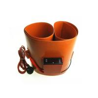 China Digital Thermostat -40deg Silicone Drum Heater , 250F Flexible Rubber Heater for sale
