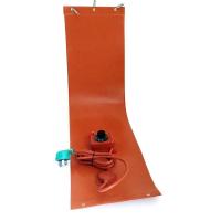 China 230 Volt Silicone Drum Heater Strip 250x1740mm Round Rectangle for sale
