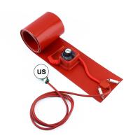 China 4mm Silicone Heating Pad 400F 55 Gallon Drum Hot Water Heater for sale