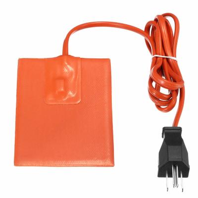 China 0-200 Degree 12v Silicone Oil Pan Heater Pad 1.5mm for sale
