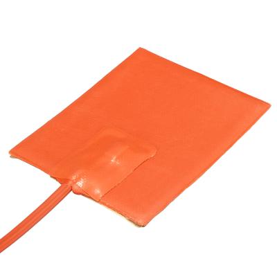 China 2inx4in Silicone Heating Pad 110v Adhesive Oil Pan Heater Chemical Resistant for sale
