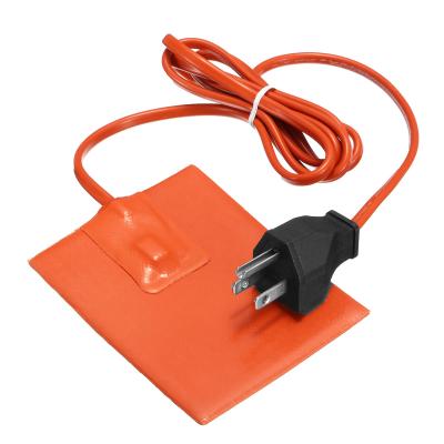 China Flexible Silicone Oil Pan Heater 200C 0.10mm High Temperature Resistance for sale