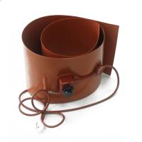 China Digital 10m Flexible Silicone Heater 180 Degree , 20mm Silicone Heating Pad With Thermostat for sale