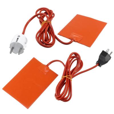 China Waterproof 12v Silicone Heating Pad 1.5mm 25deg Rubber Heating for sale