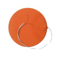 China 12 Volt Round Silicone Heater 30deg 80x100mm 25 Watt Flexible for sale