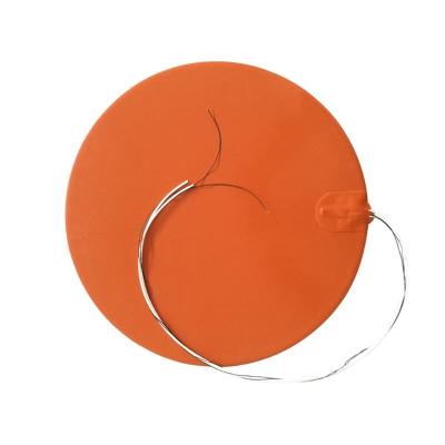 China 12 Volt Round Silicone Heater 30deg 80x100mm 25 Watt Flexible for sale