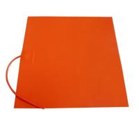 China 12 Volt Round Silicone Heater 30deg 80x100mm 25 Watt Flexible for sale
