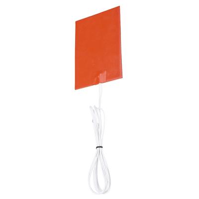 China 50w Silicone Oil Pan Heater 150deg , 12 Volt Silicone Heat Pad for sale