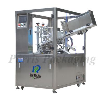 China Automatic Beauty Cream Paste Cosmetic Plastic Soft Sealing Tube Filler Machine for sale