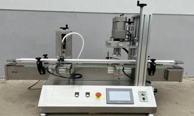 China GMP  Tabletop Liquid Magnetic Pump Filling Capping Machine 10-5000ML for sale