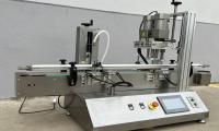 China Automatic Linear Tabletop Filling Capping Machine 100ml Cream Oil Magnetic Pump for sale