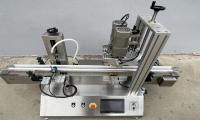 China Automatic Linear Tabletop Filling Capping Machine 100ml Cream Oil Magnetic Pump for sale