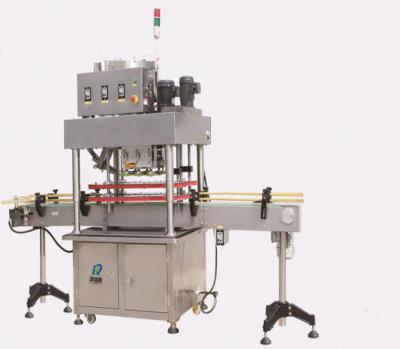 China 6 Wheels Linear Screw Automatic Capping Machine With Cap Sorter for sale