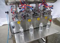 China 4 Heads SS304 Semi Automatic Bottle Filling Machine For Lube Oil Car Lotion for sale