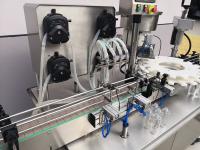 China 4 Heads Automated Bottle Filling Machine 100 To 500ml Peristaltic Pump for sale