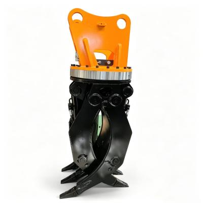 China CE Approved Rotary Hydraulic Wood Grapple ZX230 ZX210 Excavator for sale