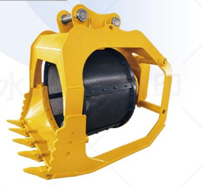 China Bucket Excavator Attachment 6T 12T 20T 30T Excavator Rock Crusher Digger High Frequency Bucket with Vibration for sale
