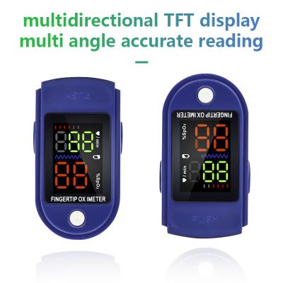 China Blue Fingertip Pulse Oximeter SPO2 Digital Pulse Meter TFT Display for sale