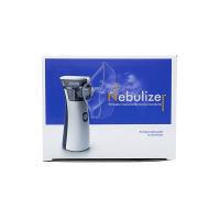 China Small Portable Mesh Nebulizer Small Handheld Ultrasonic Nebulizer Grey White for sale