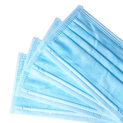 China Disposable Blue Earloop Face Mask Hospital Respirator Mask Antibacterial Dustproof for sale