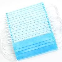 China Blue BFE Disposable Medical Face Masks Non Woven Fabric 50pcs Earloop Mask for sale