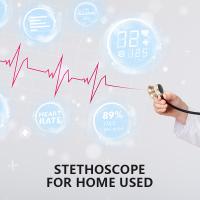 China Doctor Stainless Steel Digital Stethoscope Intelligent Medical Equipment for sale