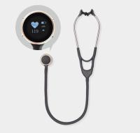 China Screen Display Digital Smart Bluetooth Stethoscope For Trained Doctors With Bluetooth for sale