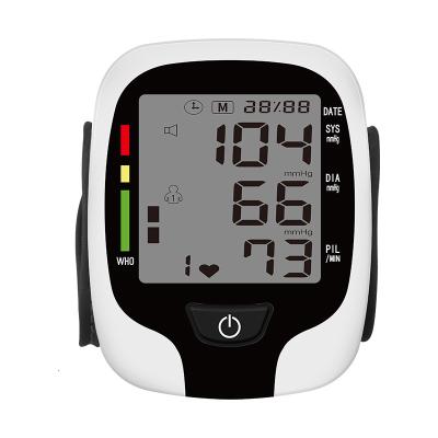 China Digital Automatic Home Rechargeable Wrist Blood Pressure Monitor BP Machine With Voice for sale