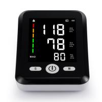 China Black Home Blood Pressure Device Automatic Shutdown With One Button Measurement for sale