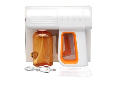 China Green Or Orange Color Disinfection Spray Gun Super Long Standby Portable Charger for sale