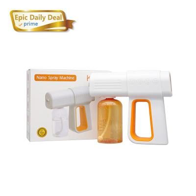 China Two Colors Nano Fogging Disinfection Spray Gun Wireless Steilization Stylish Appearance for sale
