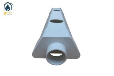 China 100x50mm 100x100mm Hydroponic Tube System Customized PVC NFT Channel for sale