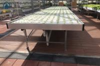 China Greenhouse Ebb And Flow Rolling Benches Medical Plants Nursery Seedling Tray OEM for sale