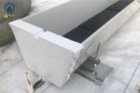China White Strawberry Growing Troughs Vertical Planting Greenhouse Trough Large for sale