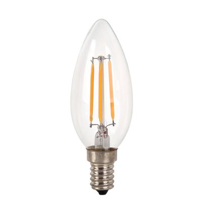 China C35 Candle LED Edison Filament Bulbs E12 / E14 Dimmable 110V / 220V for sale