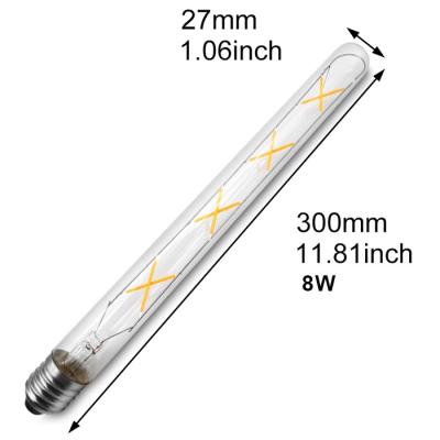 China T30 / T32 Vintage Edison Filament Bulbs  8w Warm White 300mm  110v 220v for sale