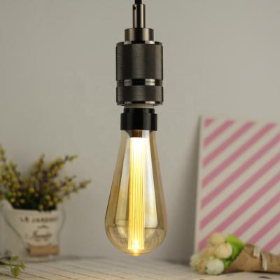 China Smart Led Edison Dimmable St64 Cob 3w Amber Smoky Bulbs  Special Shape for sale