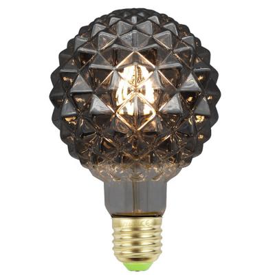 China Smoky Pineapple G95 Edison Filament Bulbs 6500k  E27 Led Filament Bulb Dimmable for sale