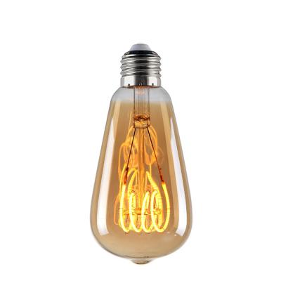 China Professional St64 Globe Filament Bulb 2200k Gold Grass High Light Output for sale
