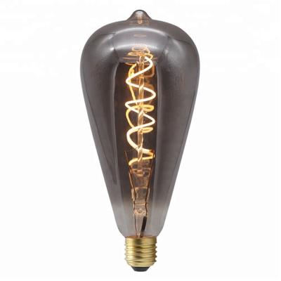 China Smoky Grass Spiral Globe Filament Bulb 4w  Special Shape 3 Years Warranty for sale