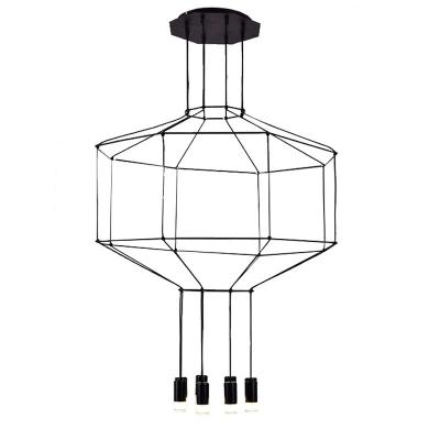 China Modern Long Hanging Suspended led Pendant Light Fixture For Kitchen Dining Room for sale
