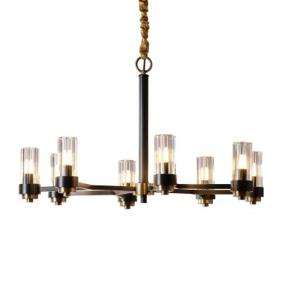China Triple Suspension Glass And Crystal Pendant Lighting Modern Chandelier for sale