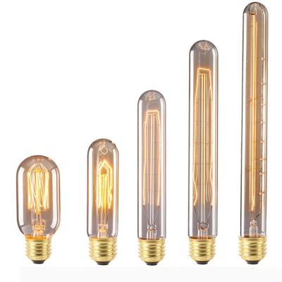 China Ampoule  Retro Led Vintage Filament Bulb T30 Carbon Filament Bulb T185 E27 E26 for sale