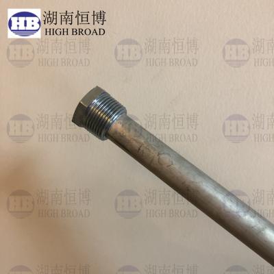 China Solar Water Heater Tank Anti Corrosion Magnesium Anode Rod With Hex Plug NPT 3/4 