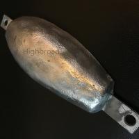 China ASTM B418-95 99% Pure Zinc Anode Ingots Anti Corrosion Aluminum Zinc Magnesium Anode for sale