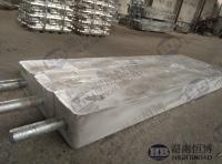 China 2.7 G/cm3 Aluminium Sacrificial Anode Rectangular / Square / Trapezoid-shaped for sale