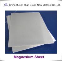China WE43 AZ91 Magnesium Alloy Metal Sheet Plate / AZ31B Magnesium Photoengraving Plate for sale