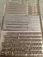 China 914*610*1.5mm Engraving Magnesium Metal Sheet Plate Polished Silver Smooth Surface for sale