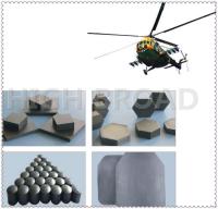 China Boron Carbide Bulletproof Plates Modern Design High Temperature Resistance for sale