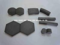 China Semi hexagon Ballistic Tiles rectangle short corner single curved bulletproof plate for sale